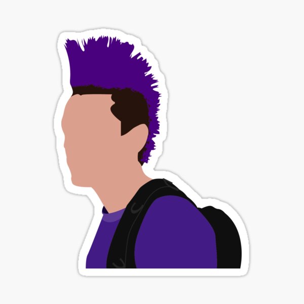 "Purple Hawk (Cobra Kai)" Sticker for Sale by dizzy-designz | Redbubble