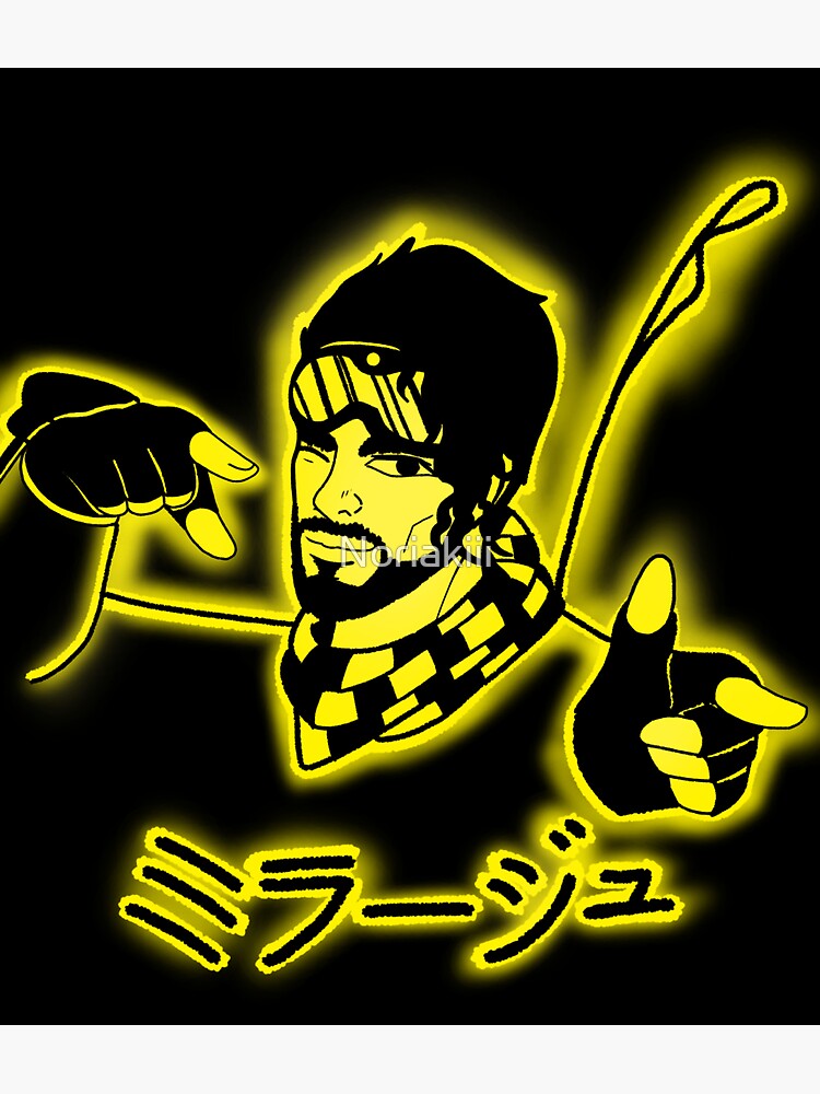 "Mirage Neon Aesthetic" Sticker for Sale by Noriakiii | Redbubble