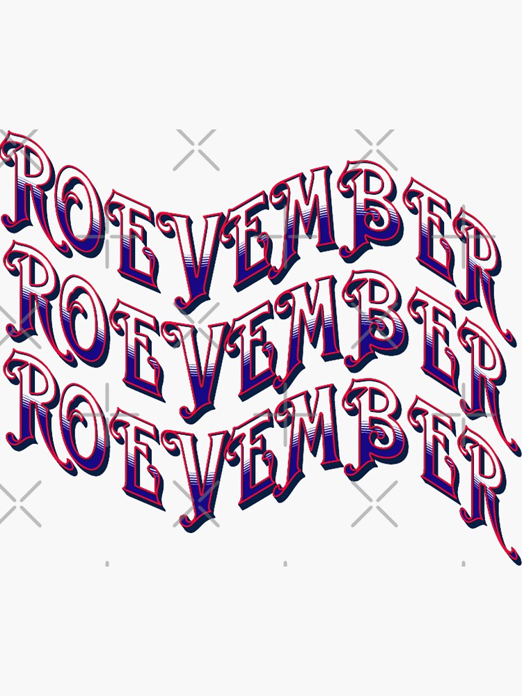 "roevember" Sticker for Sale by iHAVEN | Redbubble