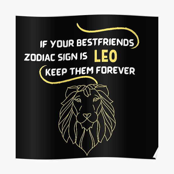 "Leo Best friend Zodiac Halloween" Poster for Sale by YouriHanDesign ...