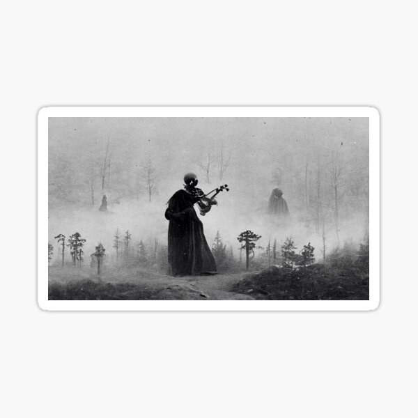 "Death the Fiddler " Sticker for Sale by PhantomPainter | Redbubble