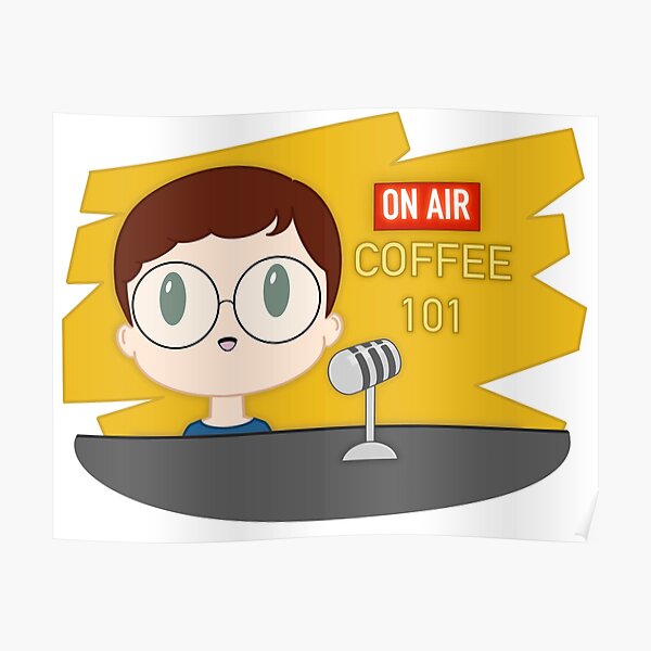 "Coffee 101 Cartoon" Poster for Sale by stephparsons7 | Redbubble