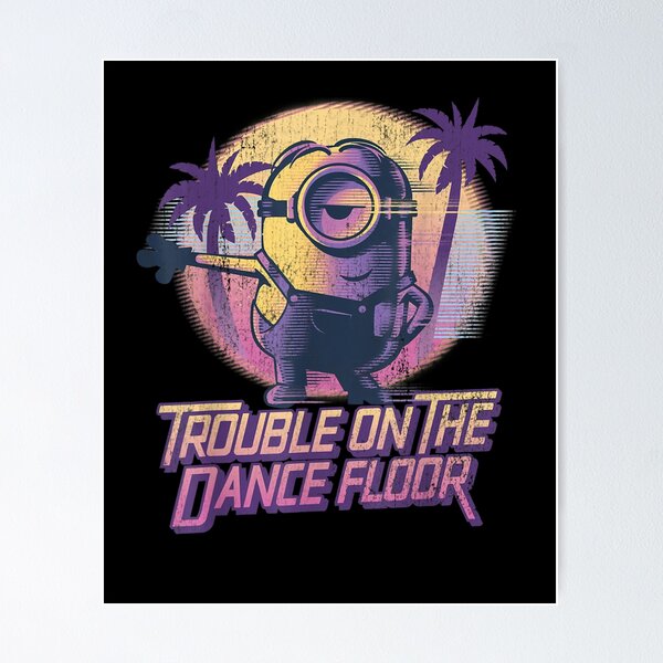 "Despicable Me Minions Tropical Dance Trouble Graphic " Poster for Sale ...