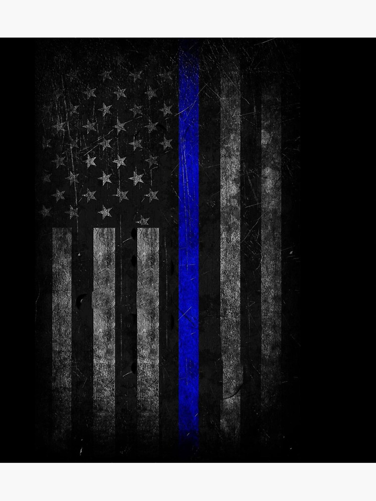 "Rose Police blue line flag" Sticker for Sale by IrmhildPieper | Redbubble