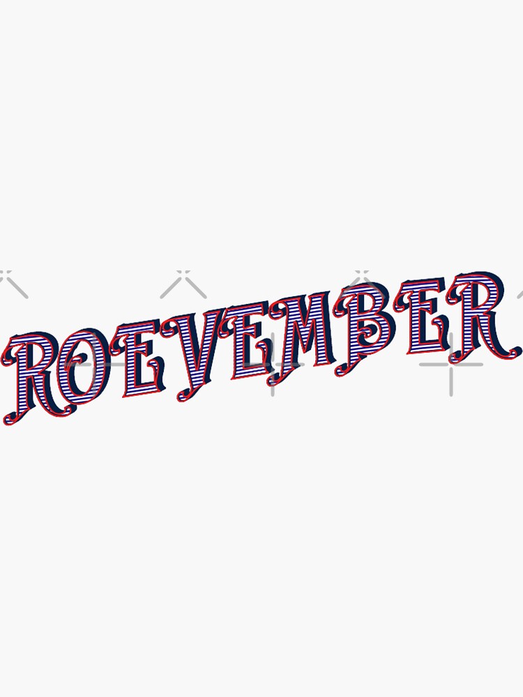 "roevember design" Sticker for Sale by iHAVEN | Redbubble
