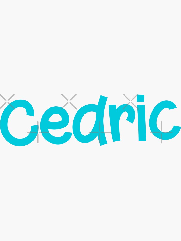 "Cedric, Funny Cool Best color art" Sticker for Sale by artdragongift ...