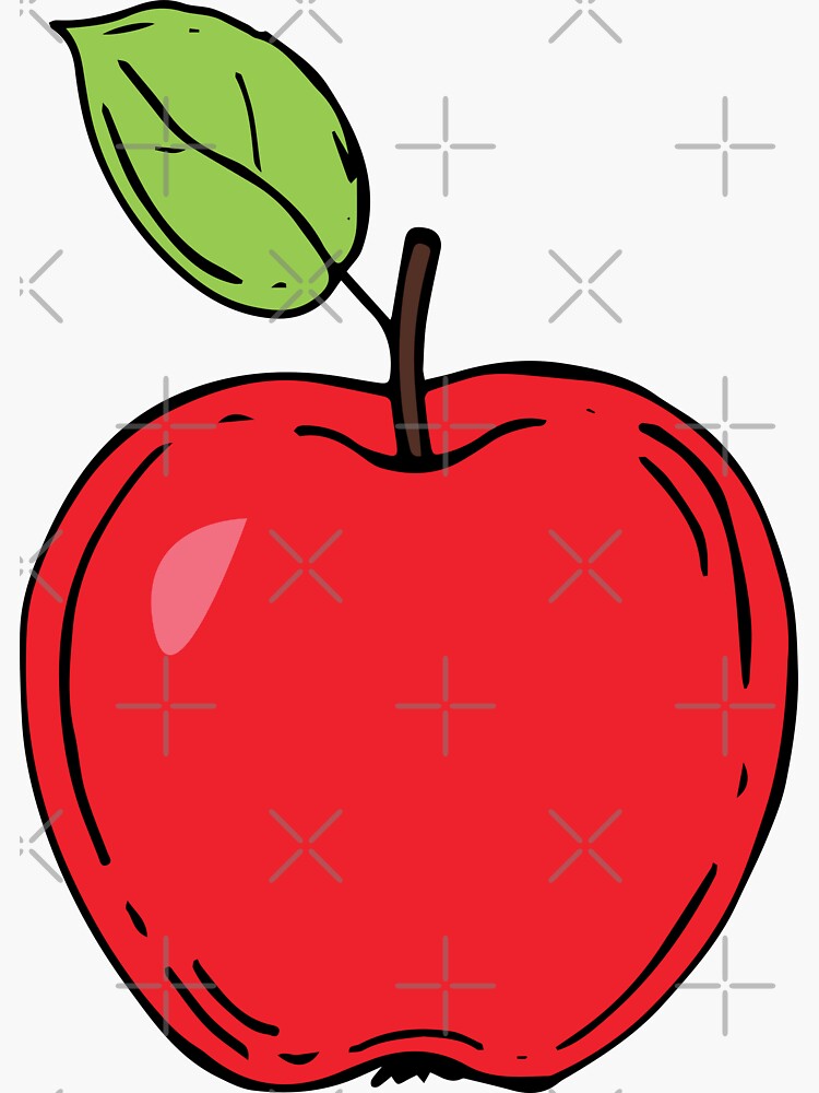 "Sweet Apple " Sticker for Sale by Ireneart369 | Redbubble