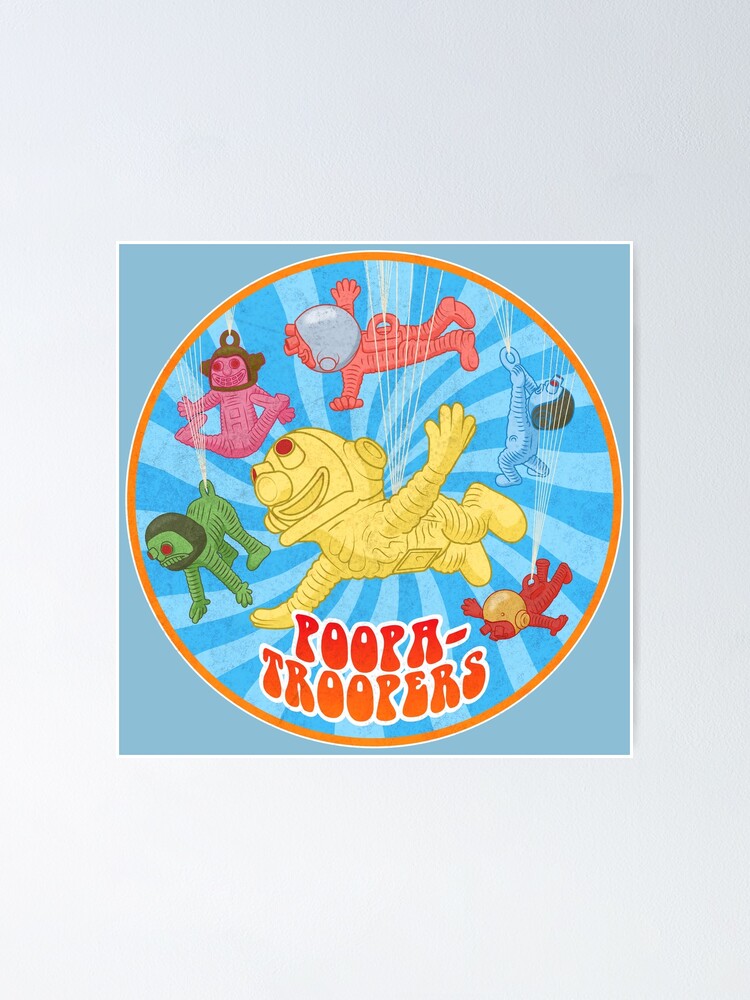 "Classic Early 70s Poopa Troopers Parachute Toy Figures and Groovy ...