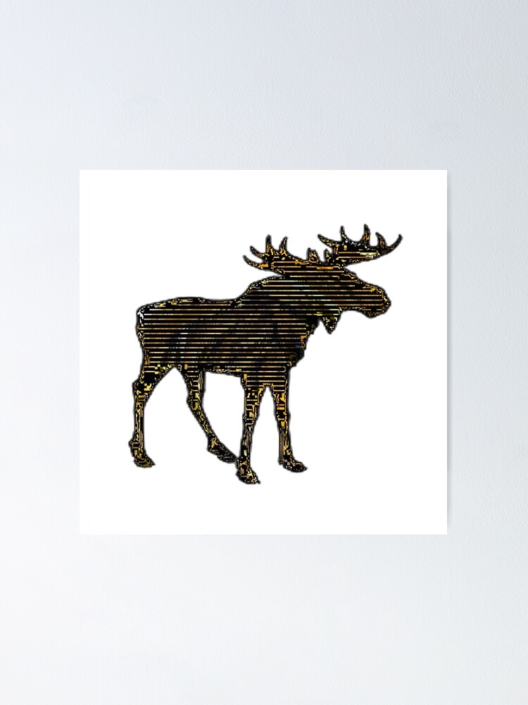 "Shadow Moose " Poster by NINUNO | Redbubble