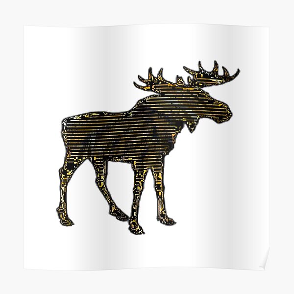 "Shadow Moose " Poster by NINUNO | Redbubble