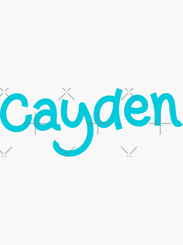 "Cayden, Funny Cool Best color art" Sticker for Sale by artdragongift ...