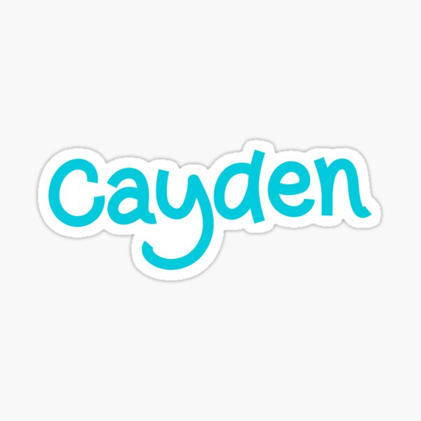 "Cayden, Funny Cool Best color art" Sticker for Sale by artdragongift ...