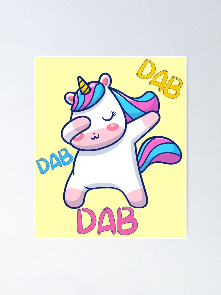 "Unicorn DAB" Poster for Sale by FXR-Designs | Redbubble