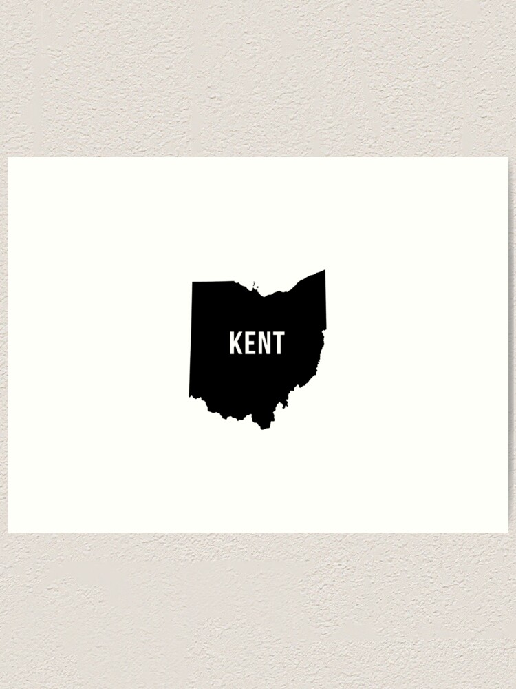 "Kent, Ohio Silhouette" Art Print for Sale by CartoCreative | Redbubble