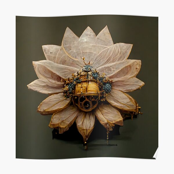 "Bionic Flower- Vintage Design Flower" Poster for Sale by alterego7G ...