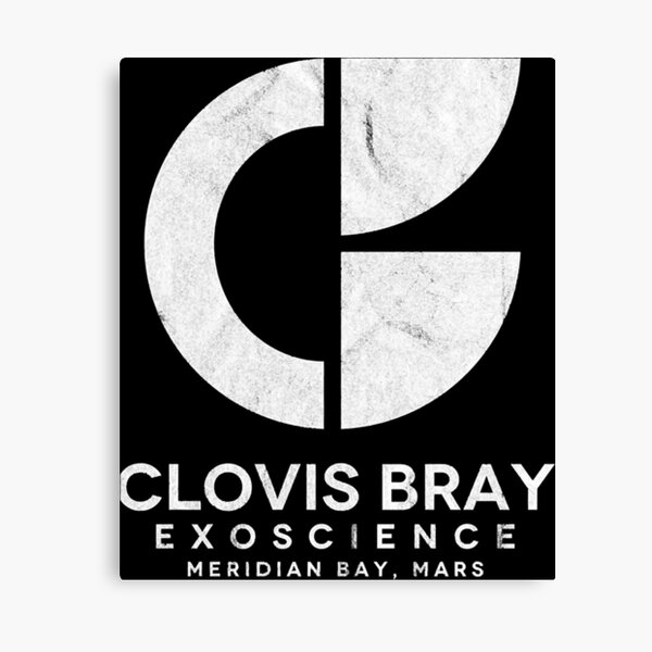 "Clovis Bray Exoscience Logo inspired logo vintage" Canvas Print for ...
