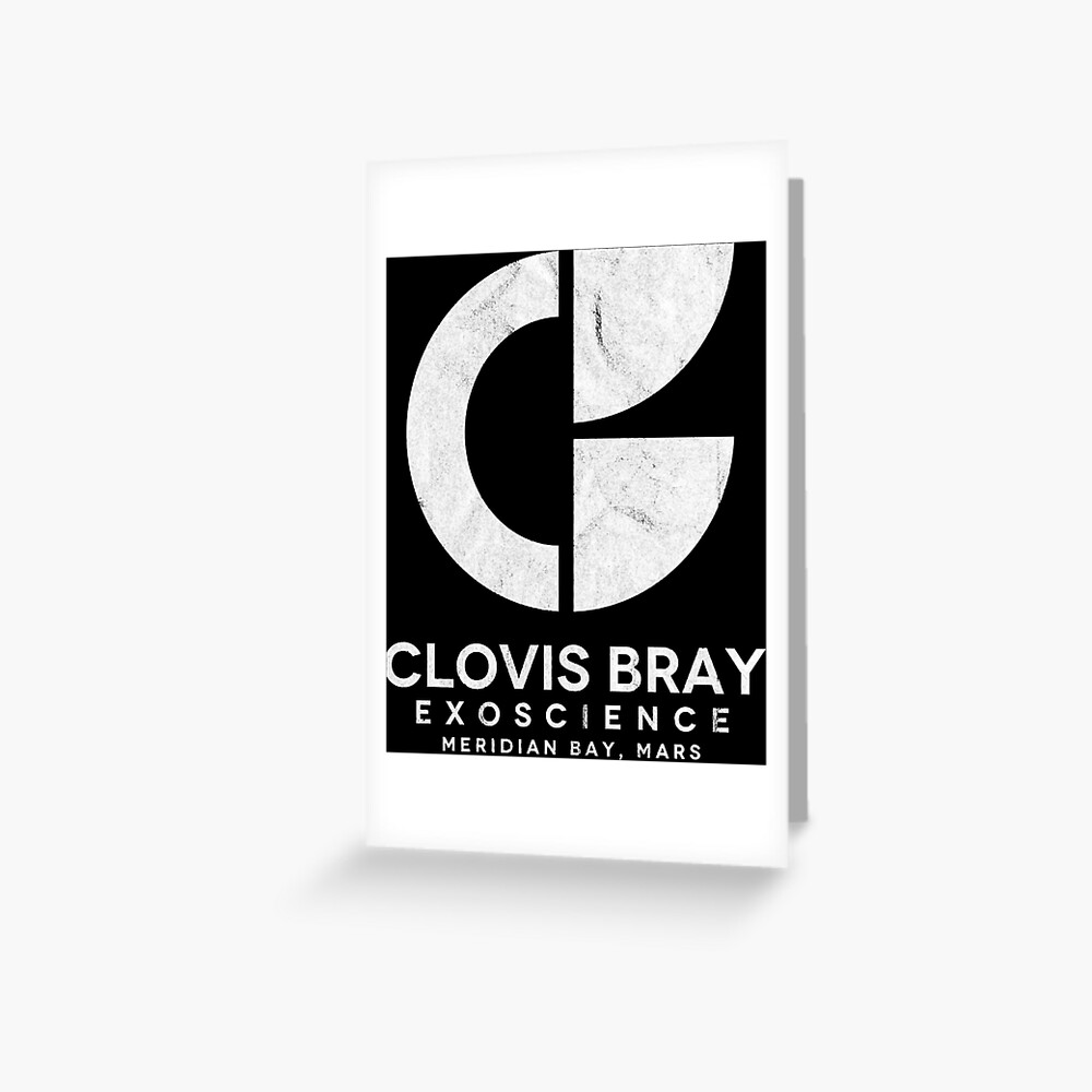 "Clovis Bray Exoscience Logo inspired logo vintage" Greeting Card for Sale by SusieJoness ...