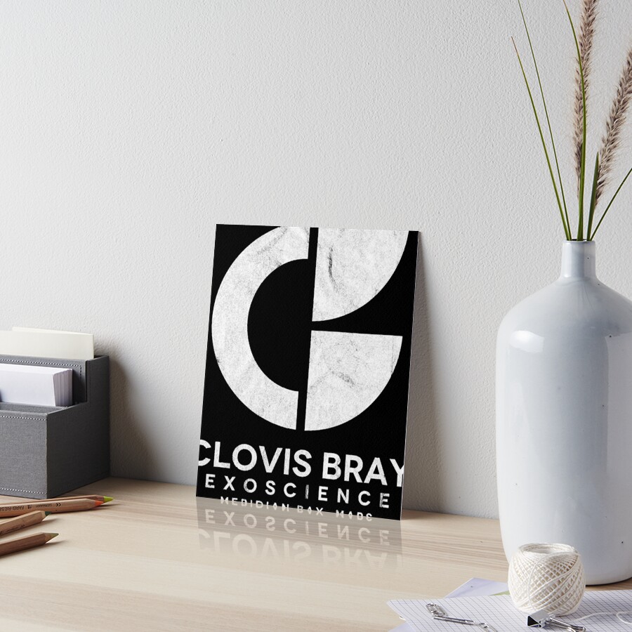 "Clovis Bray Exoscience Logo inspired logo vintage" Art Board Print for Sale by SusieJoness ...