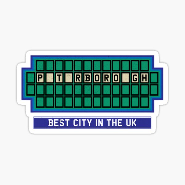 "Peterborough " Sticker for Sale by SunWallArt | Redbubble