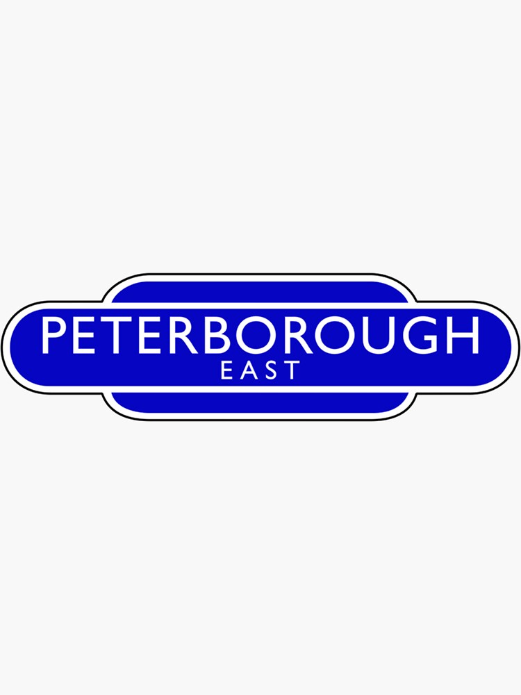 "Peterborough East " Sticker for Sale by SunWallArt | Redbubble