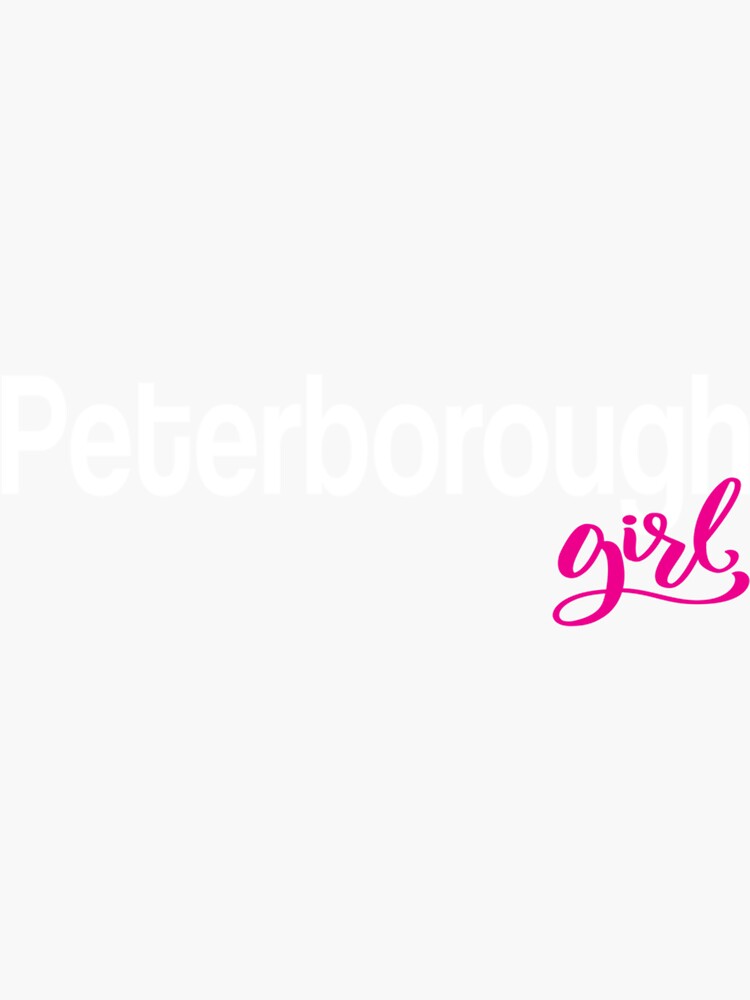 "Peterborough Girl " Sticker for Sale by SunWallArt | Redbubble