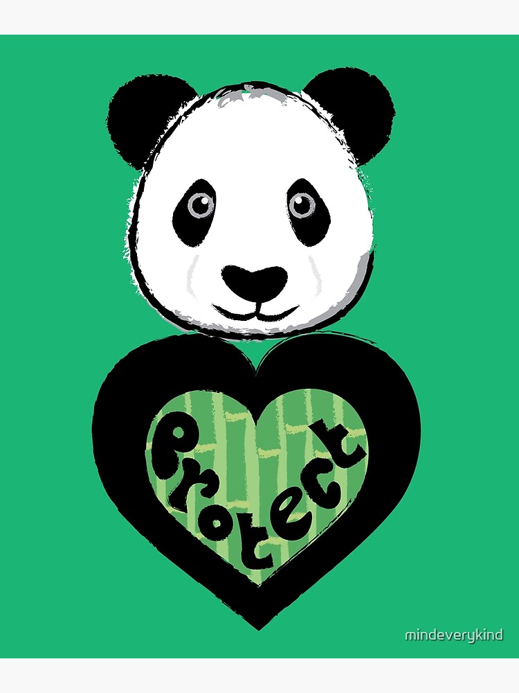 "Protect Pandas Save the Giant Panda Bear " Poster by mindeverykind ...