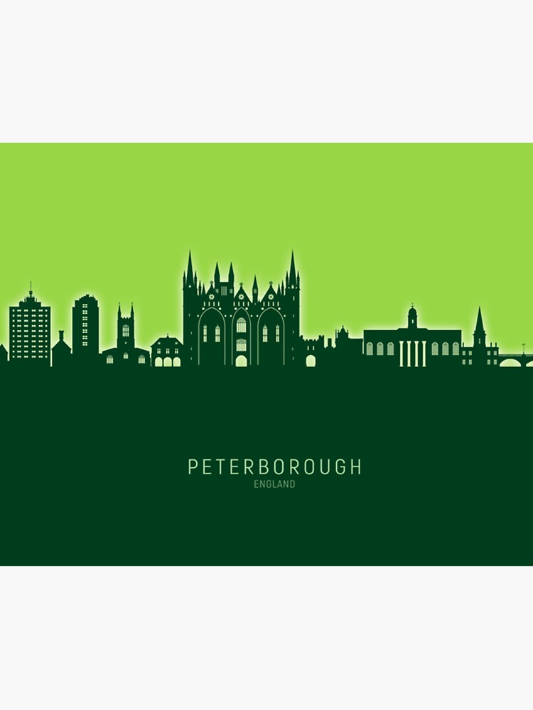 "Peterborough England Skyline " Sticker for Sale by SunWallArt | Redbubble