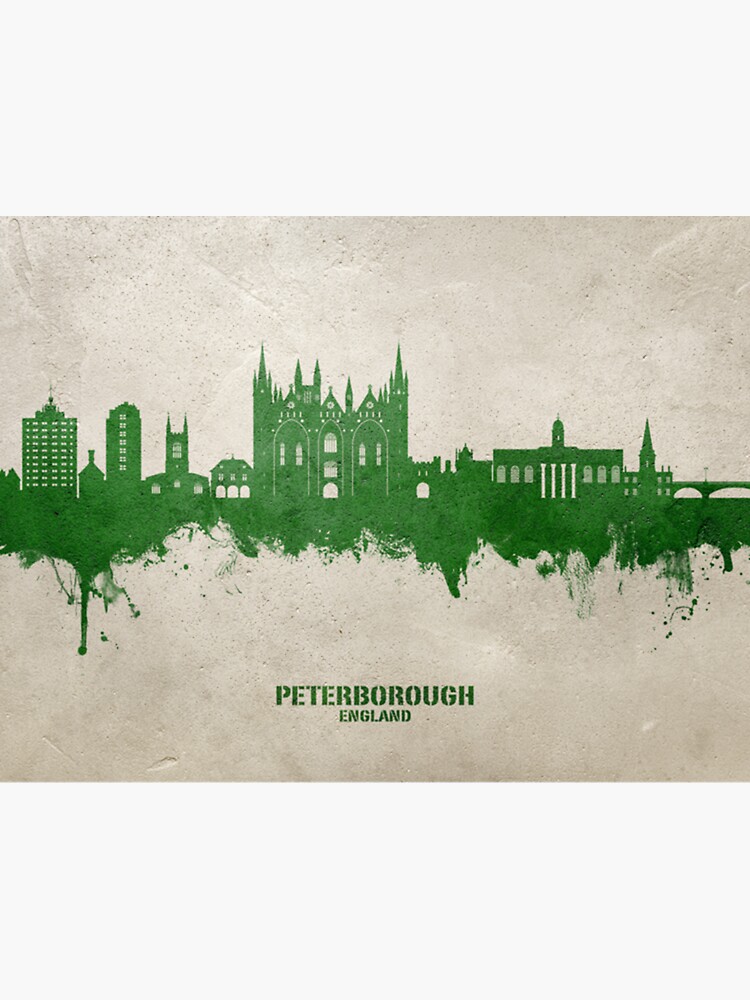"Peterborough England Skyline " Sticker for Sale by SunWallArt | Redbubble