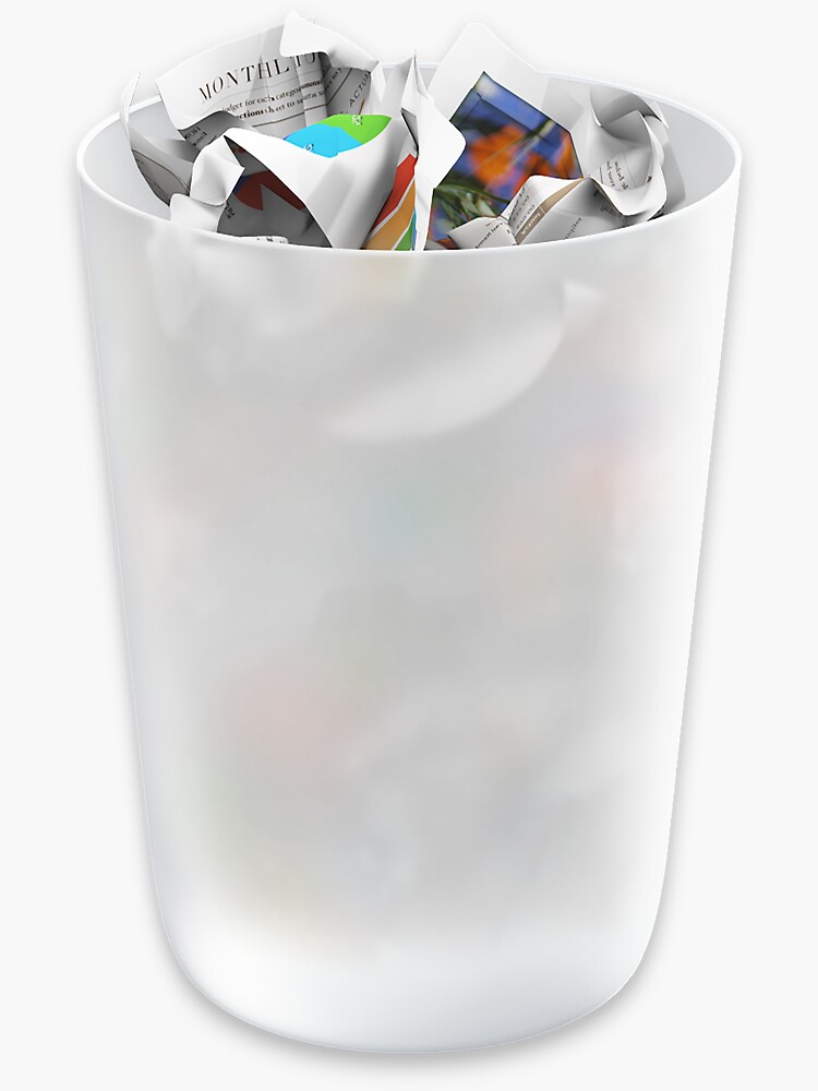 "Trash Computer Icons, apple background" Sticker for Sale by ...