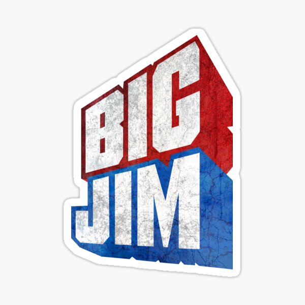 "70s "Big Jim" Action Figure Logo" Sticker for Sale by StrangeNotions ...
