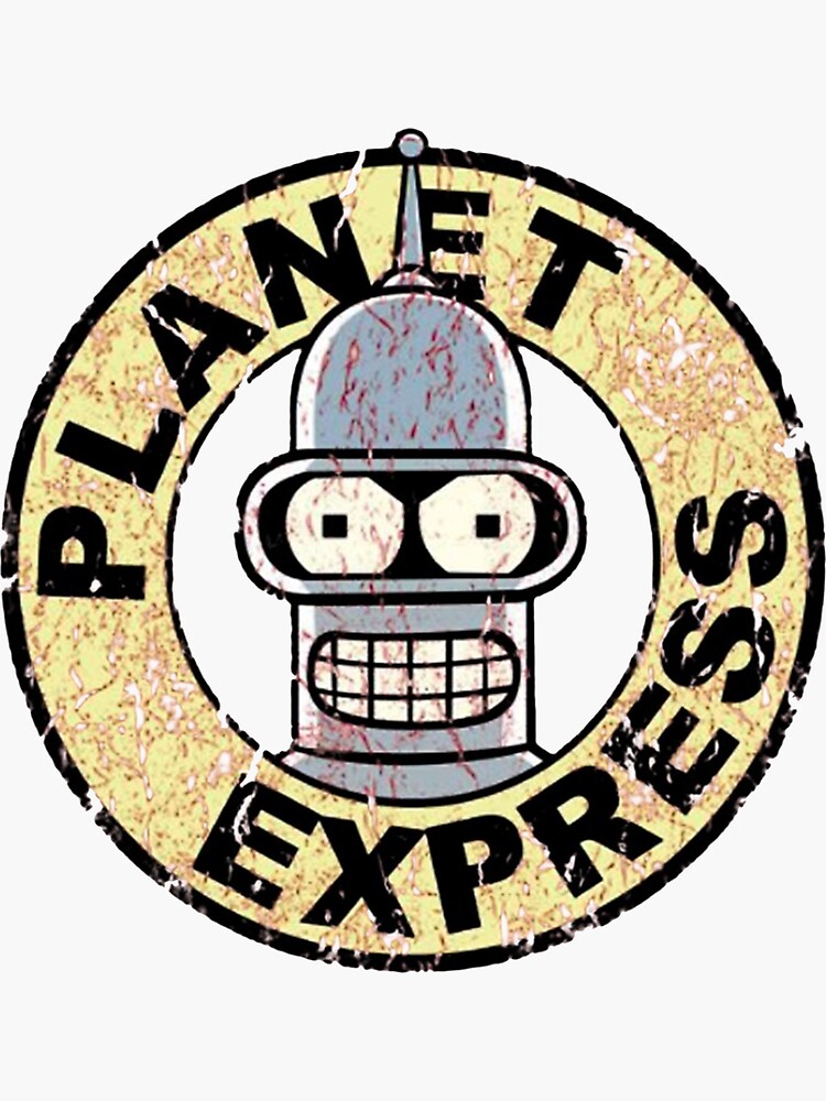 "ROBOT PLANET EXPRESS" Sticker for Sale by overtonoreo | Redbubble