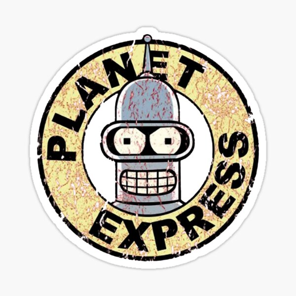 "ROBOT PLANET EXPRESS" Sticker for Sale by overtonoreo | Redbubble