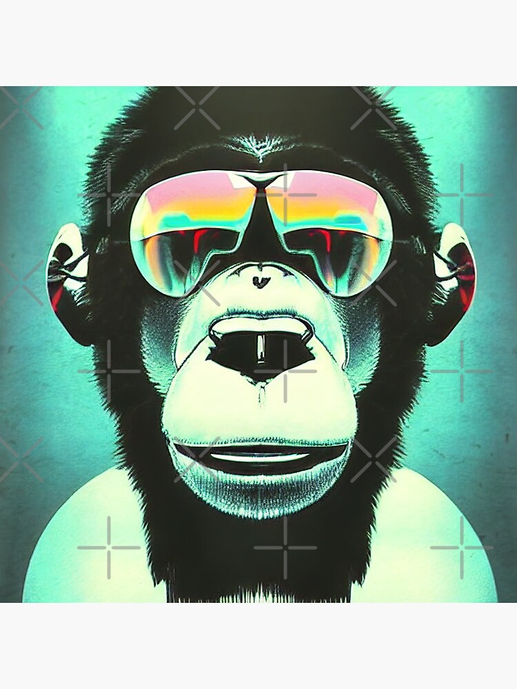 "Cool ape streetart" Sticker for Sale by Grewtrel | Redbubble