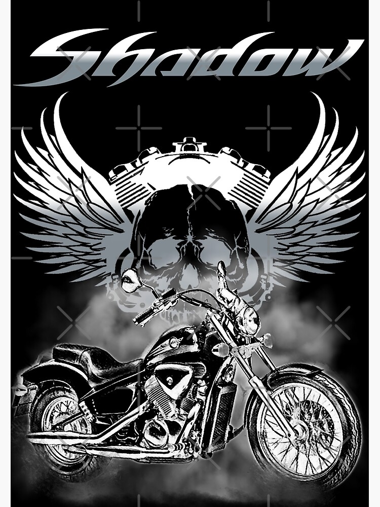 "Honda Shadow 600 classic rider" Poster for Sale by Evomotoarte | Redbubble