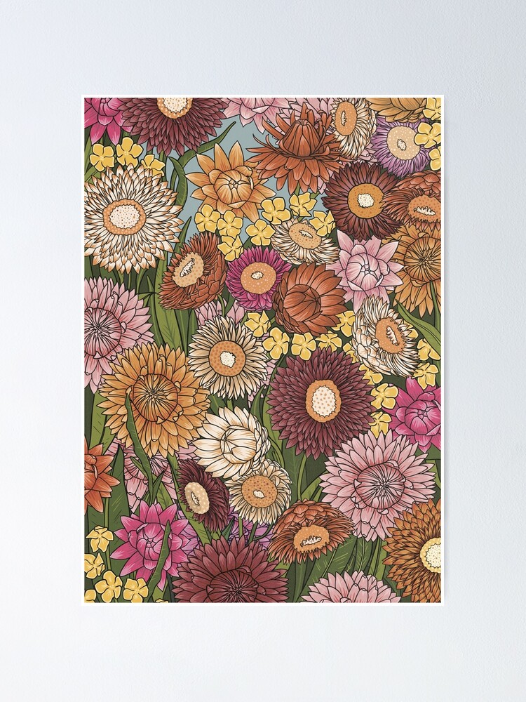 "Everlasting Daisy Illustration" Poster for Sale by DaisyGrumley ...
