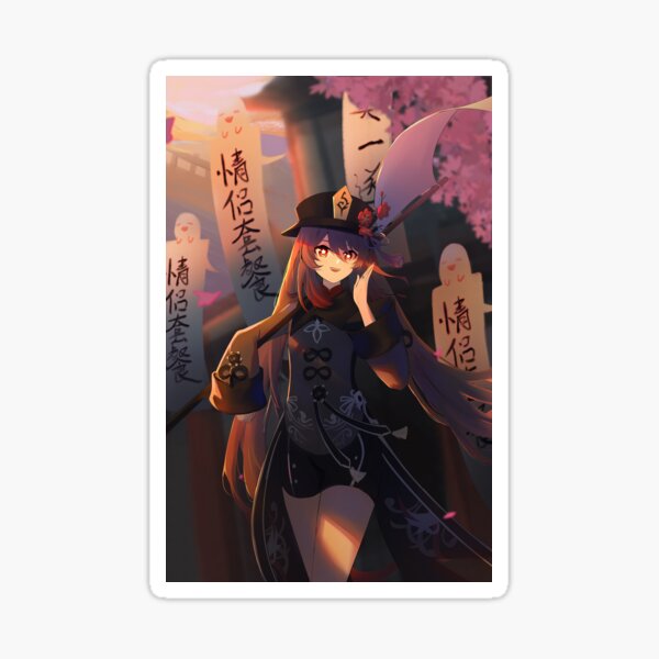 "Cute Hu Tao Genshin Impact" Sticker for Sale by saranghandago | Redbubble