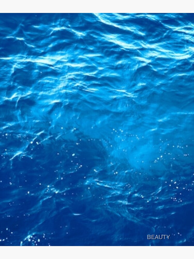" Cute colourful blue sea or ocean or blue water design" Poster for ...