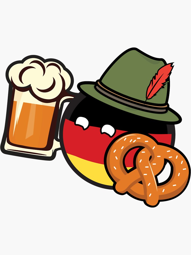 "Deutschland! " Sticker for Sale by KiwiTeeDesigns | Redbubble