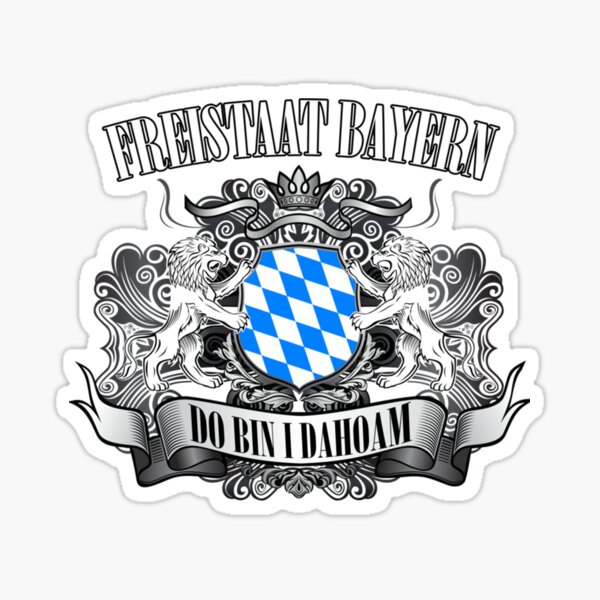 "FREE STATE OF BAVARIA " Sticker for Sale by KiwiTeeDesigns | Redbubble