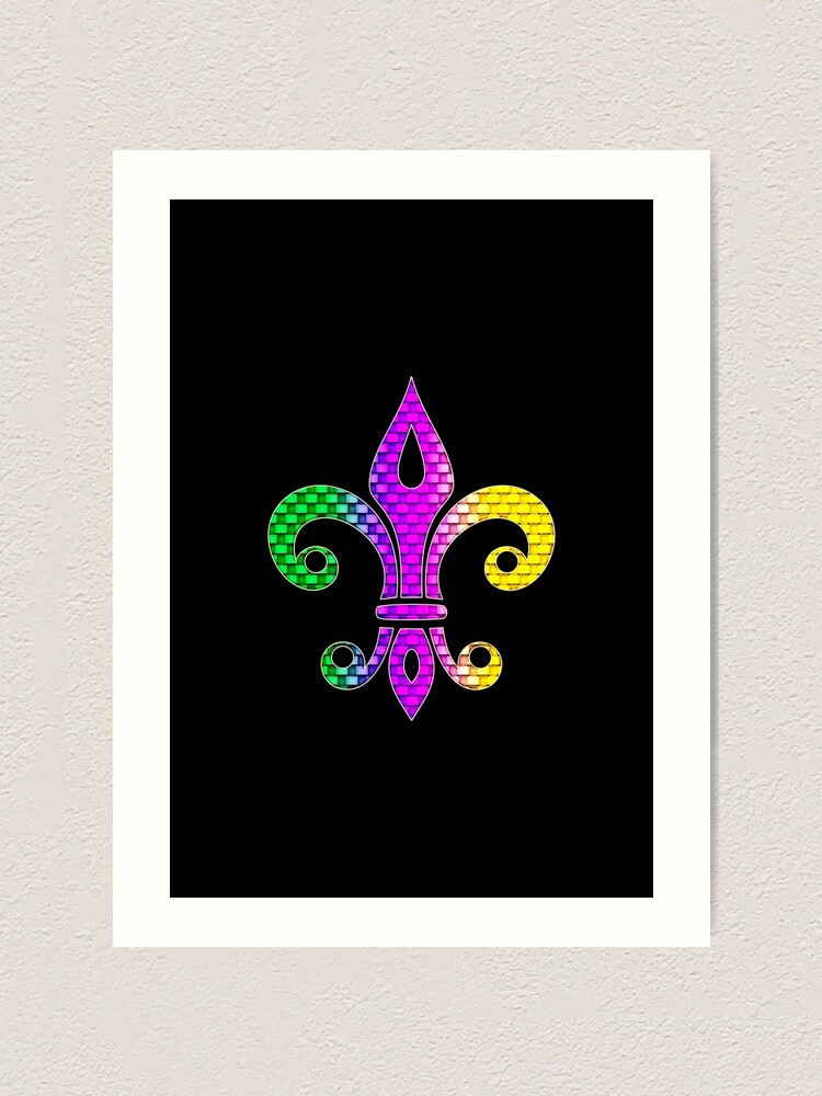 "Fleur de Lis, Mardi Gras, Lily, Fleur de Lys, Carnival" Art Print for ...