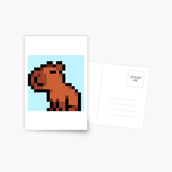 "Smol Pixel Capybara" Postcard for Sale by TofuPixel | Redbubble