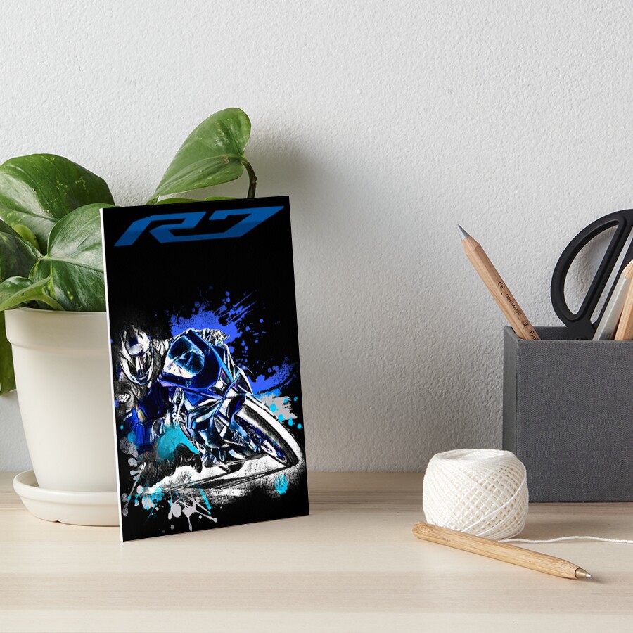 "Yamaha R7 2022 " Art Board Print for Sale by Evomotoarte | Redbubble