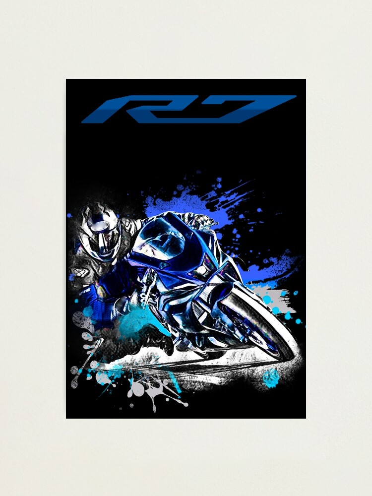 "Yamaha R7 2022 " Photographic Print for Sale by Evomotoarte | Redbubble