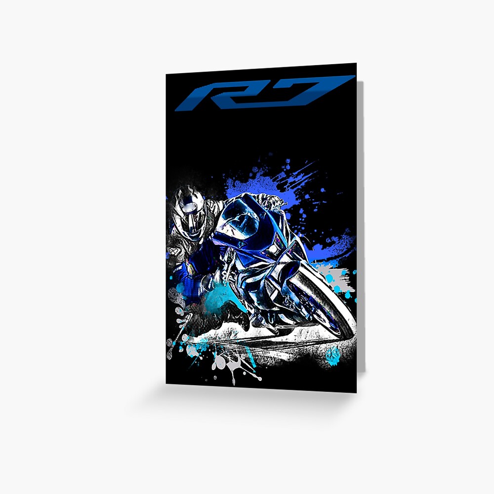 "Yamaha R7 2022 " Greeting Card for Sale by Evomotoarte | Redbubble