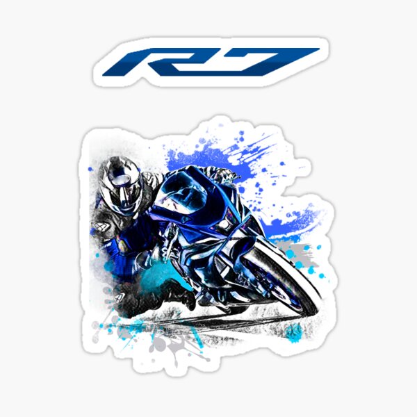 "Yamaha R7 2022 " Sticker for Sale by Evomotoarte | Redbubble