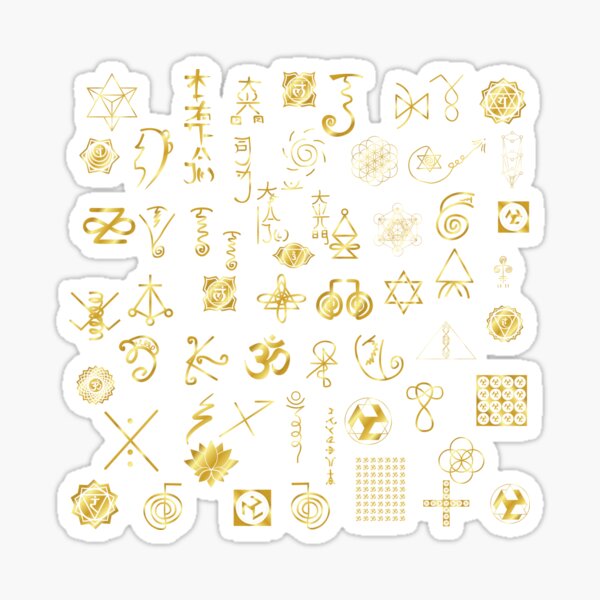 "All Reiki Symbols - Karuna - Shamballa" Sticker for Sale by modymada ...