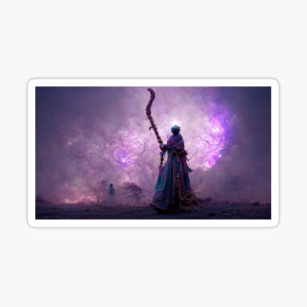 "Eldritch Dragon Shaman Suri'i" Sticker for Sale by Jacob-Montanez ...