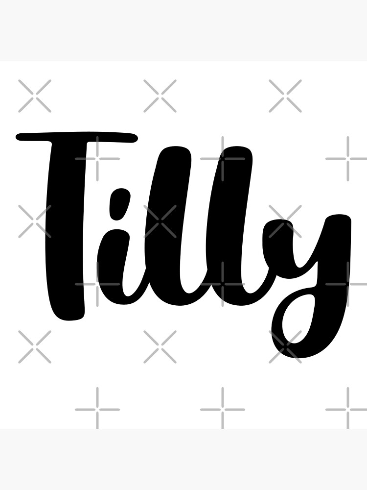 "Tilly Name" Poster for Sale by Designian | Redbubble