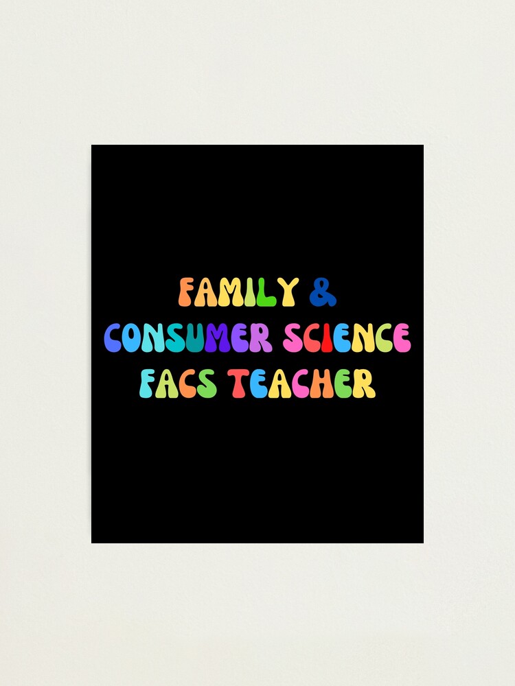 Lámina fotográfica «profesor de ciencias de la familia y el consumidor ...