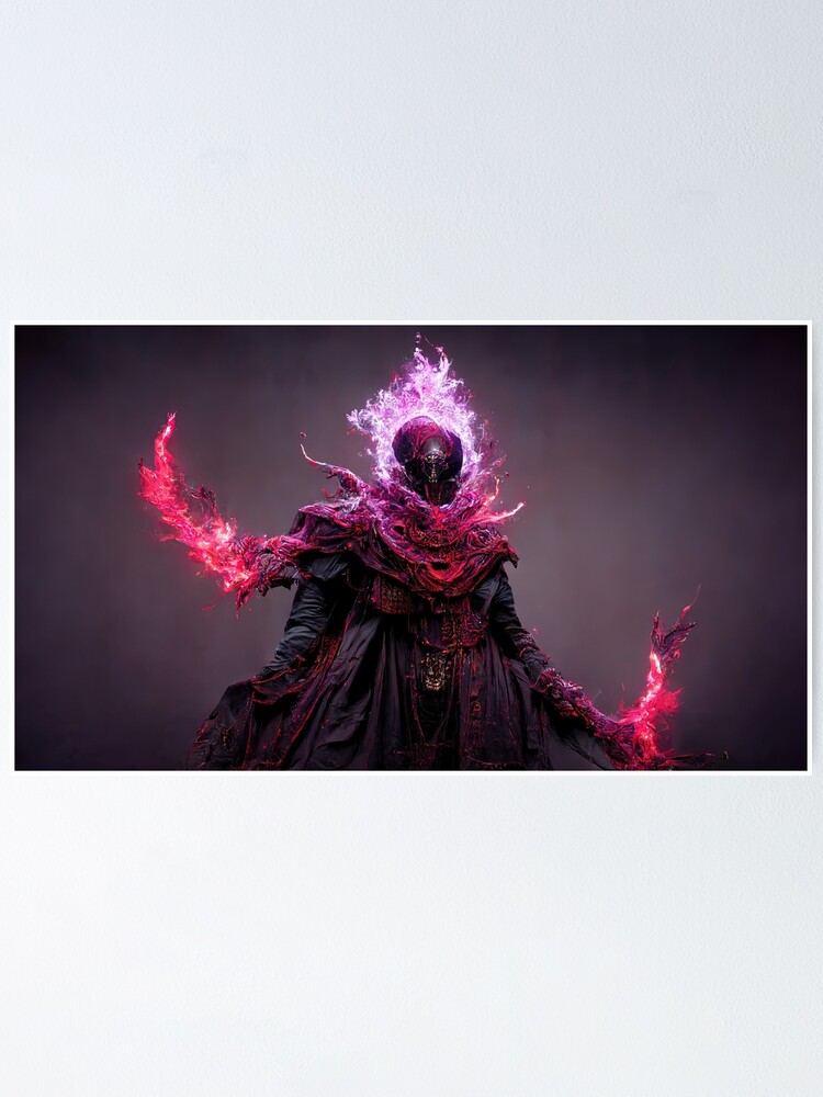 "Corrupted Eldritch Demonic Warlock" Poster for Sale by Jacob-Montanez ...